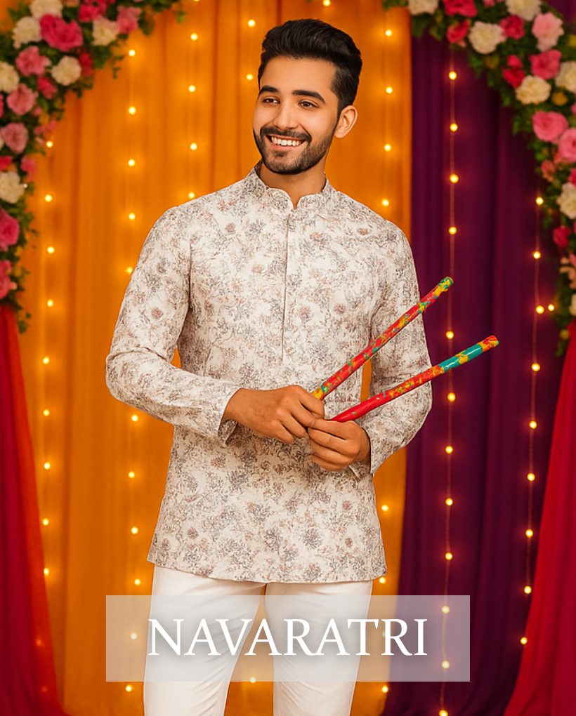 Buy Navratri Kurta for Men – Latest Garba Kurtas 2025 – SHUBH HO